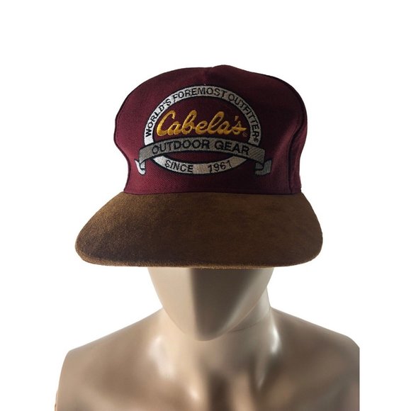Cabela's | Accessories | Cabelas Outdoor Mens Red Wbrown Suede Brim ...